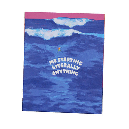 KNOCK KNOCK "STARTING LITERALLY ANYTHING" BLANK PAGE JOURNAL 5"X6.5 ...