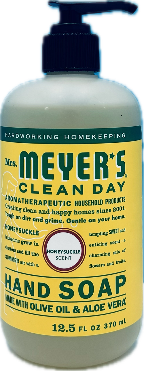 MRS MEYERS LIQUID HAND SOAP 12.5oz PUMP HONEYSUCKLE US – The Bazaar Inc