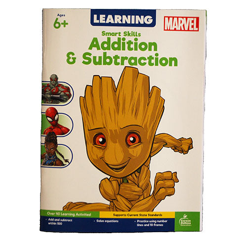 MARVEL LEARNING ADDITION&SUBTRACTION AGES 6+/64 PAGES PP $4.99 – The ...