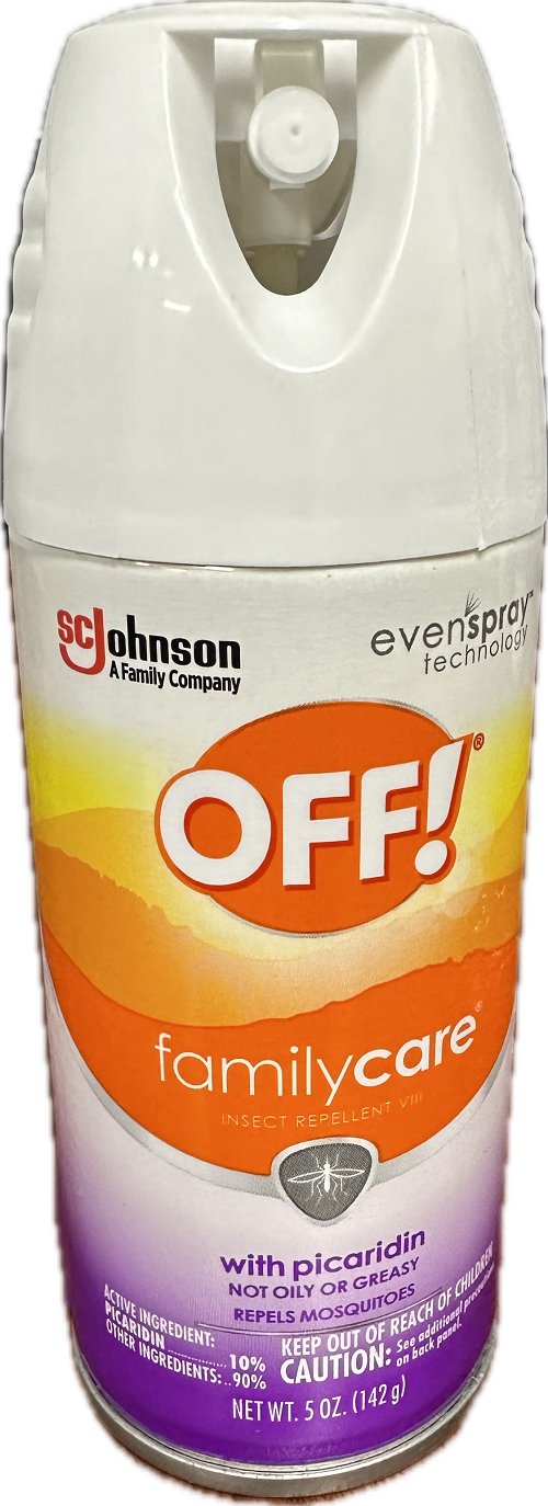 OFF! INSECT REPELLENT AEROSOL 5oz FAMILY CARE WITH PICARIDIN – The ...