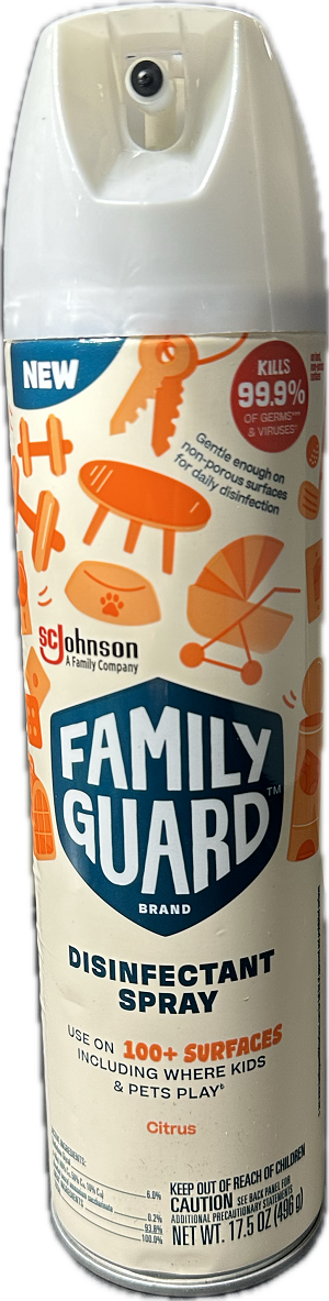 SP FAMILY GUARD DISINFECTANT SPRAY CITRUS 17.5oz – The Bazaar Inc