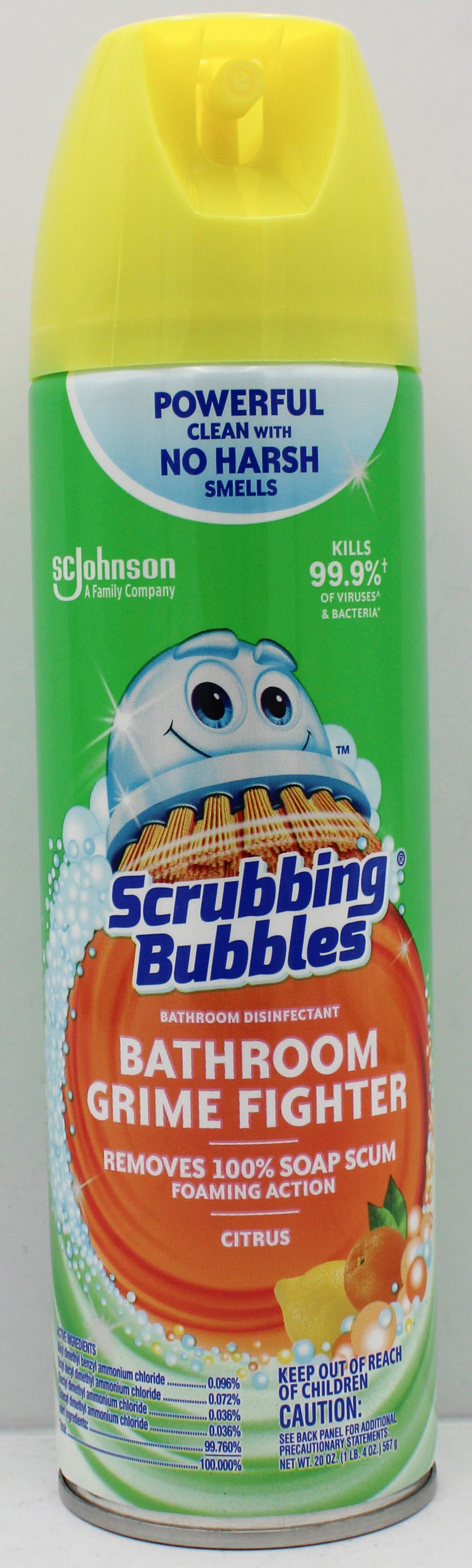 SCRUBBING BUBBLES BATHROOM GRIME FIGHTER AEROSOL CITRUS 20oz US – The ...