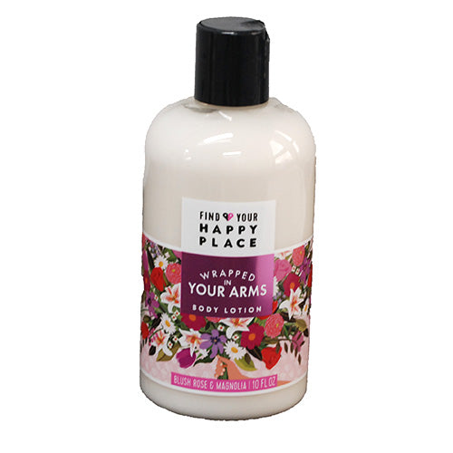 FIND YOUR HAPPY PLACE BODY LOTION 100Z-WRAPPED IN YOUR ARMS – The ...