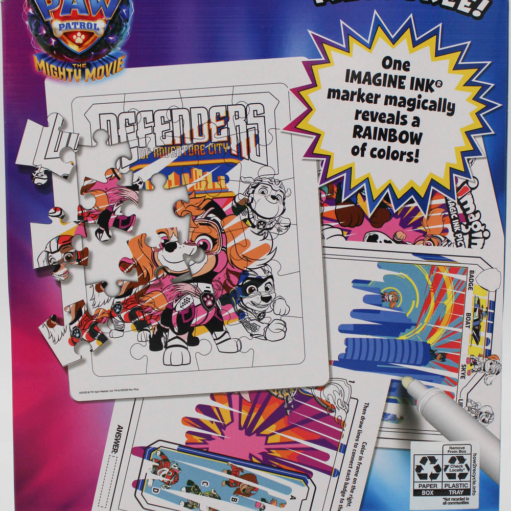 BENDON PAW PATROL IMAGINE MAGIC INK 1 MARKER 24PC PUZZLE 3 COLORING PA ...