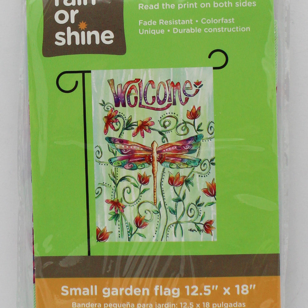 GARDEN FLAG - WELCOME DRAGONFLY 12.5in X 18in – The Bazaar Inc