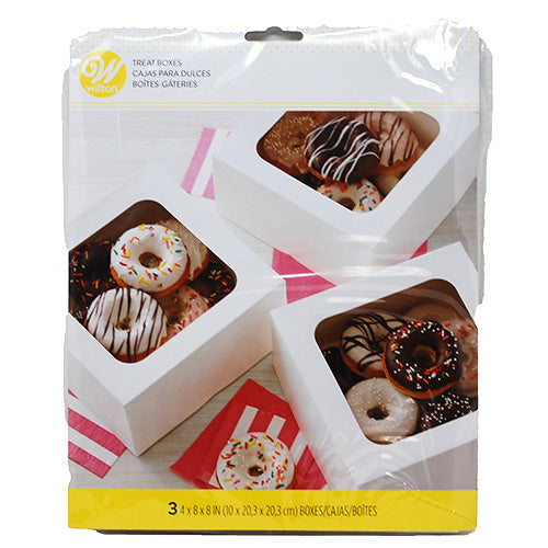 WILTON TREAT BOX 4x8x8"/3CT-WHITE. – The Bazaar Inc