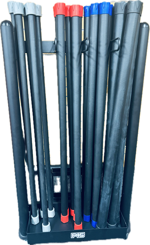 F45 BODY BARS KIT 49.25" 20CT WITH RACK – The Bazaar Inc