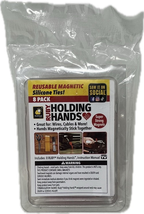 SP BULBHEAD RUBY HOLDING HANDS REUSABLE MAGNETIC 8-CT NI – The Bazaar Inc